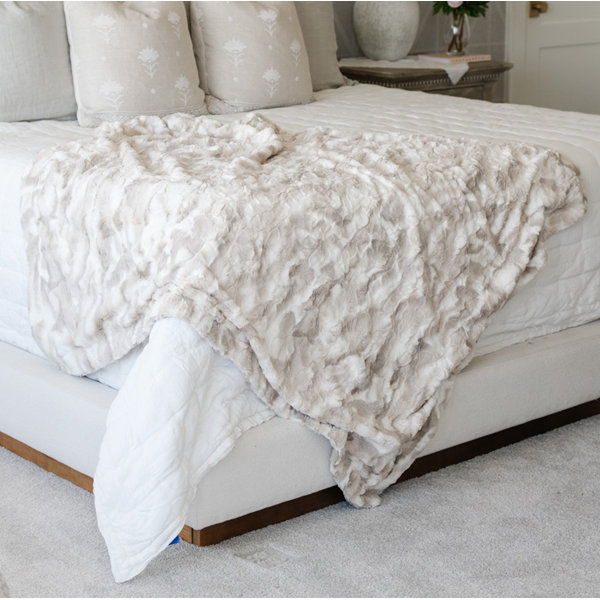 Graced Soft Luxuries Double Sided Faux Fur Throw Blanket, Multiple Colors & Reviews | Wayfair